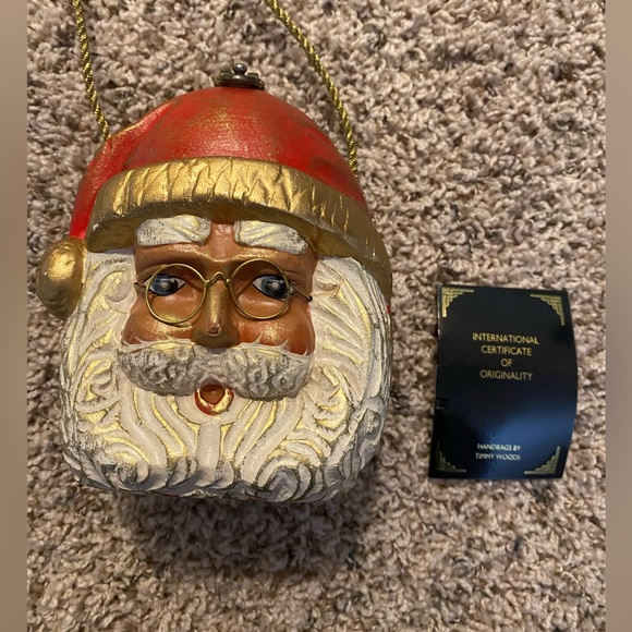 Timmy Woods | Bags | Timmy Woods Christmas Santa Wooden Purse Vintage ...